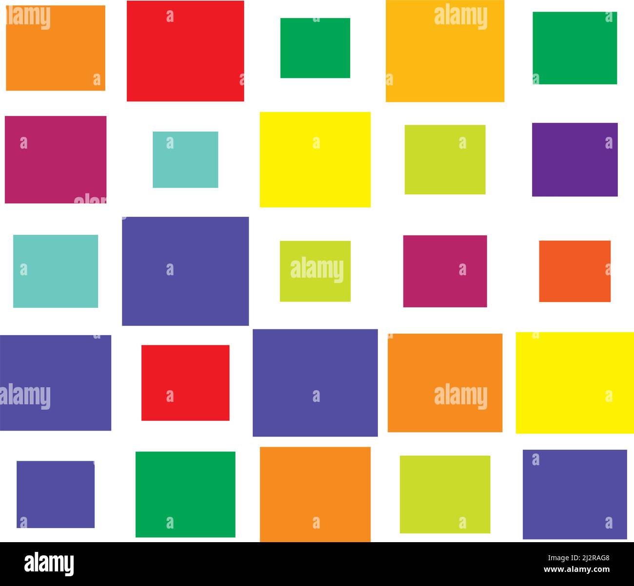 Random squares, rectangles black and white, monochrome geometric ...