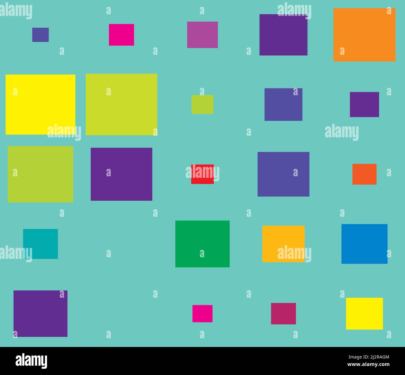 Random squares, rectangles black and white, monochrome geometric ...