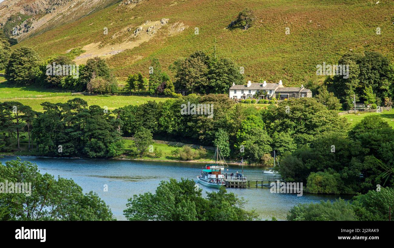 Howtown Ferry View from Hallin Fell blue waters and surrounding fells ...