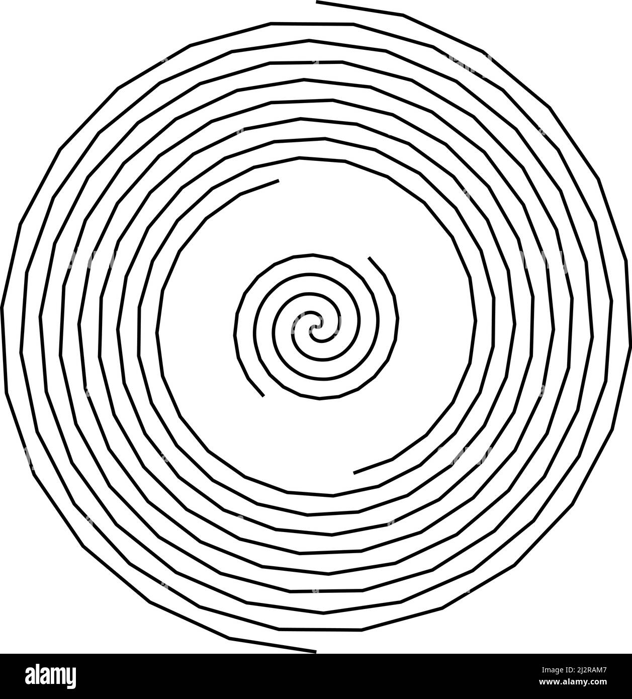 Spirally shape. Swirl, twirl, whirl and twirl vector design element ...