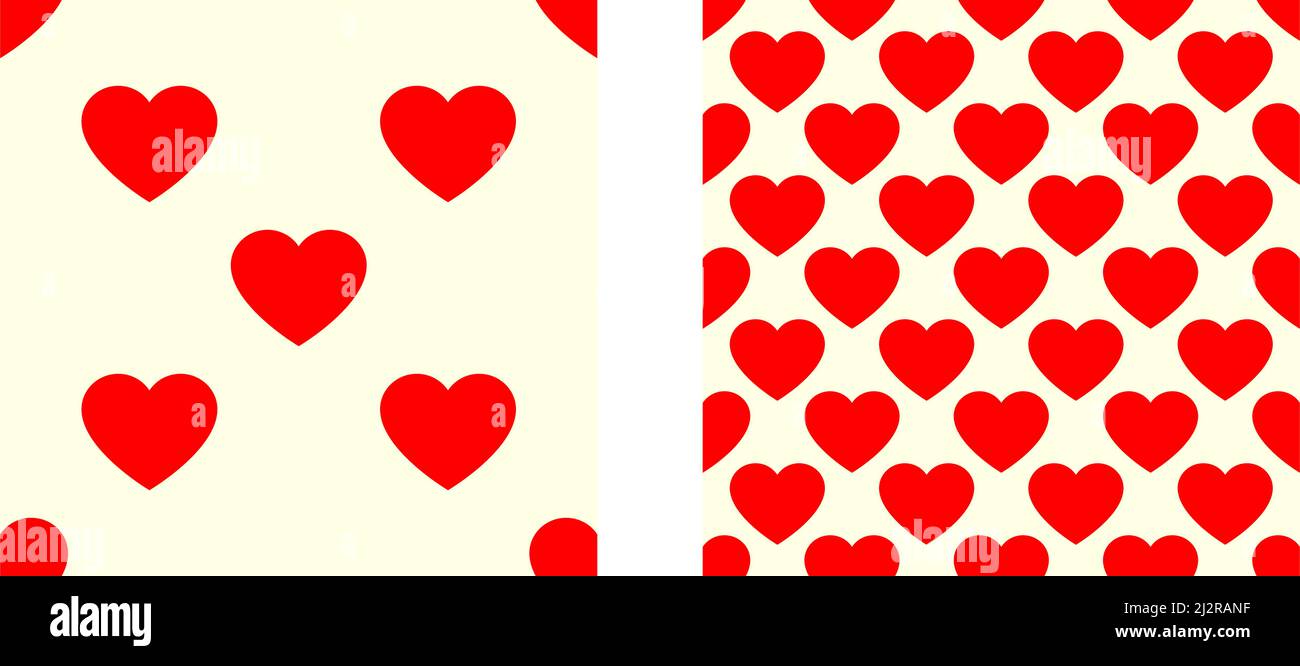 Seamless, repeatable heart shape, icon pattern, texture. Heart wrapper ...