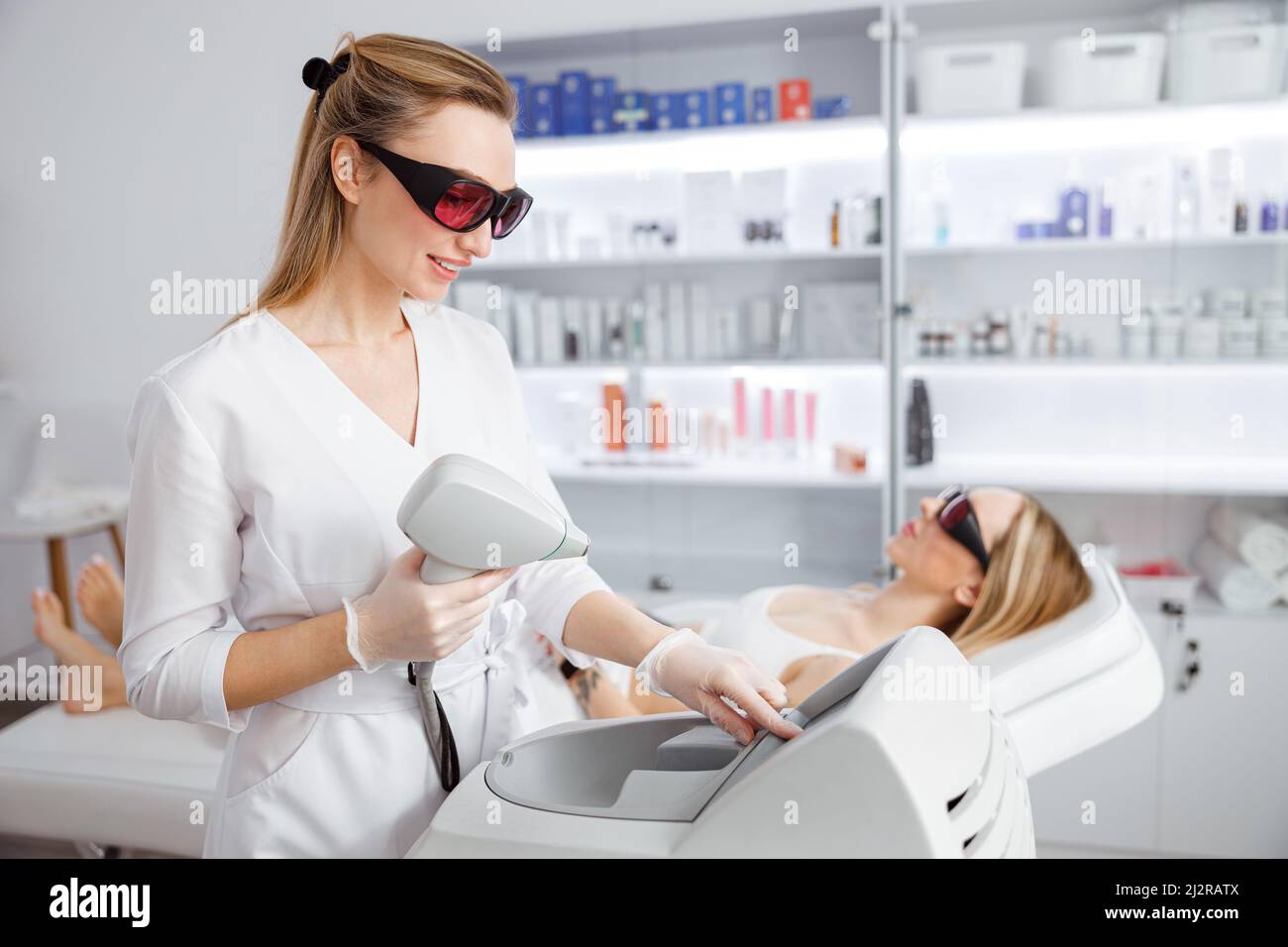 Using laser treatment hi-res stock photography and images - Alamy