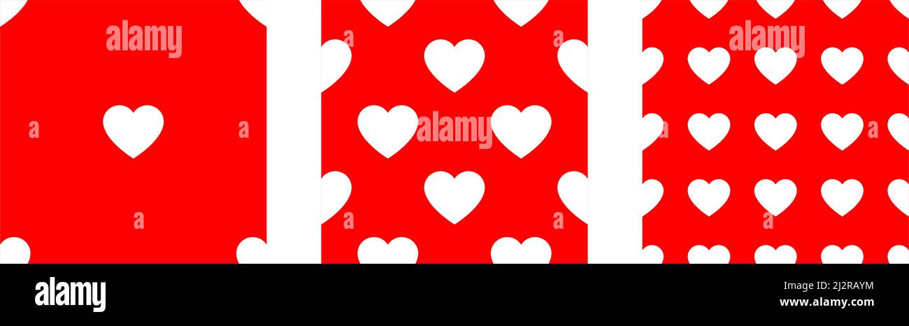 Seamless, repeatable heart shape, icon pattern, texture. Heart wrapper ...
