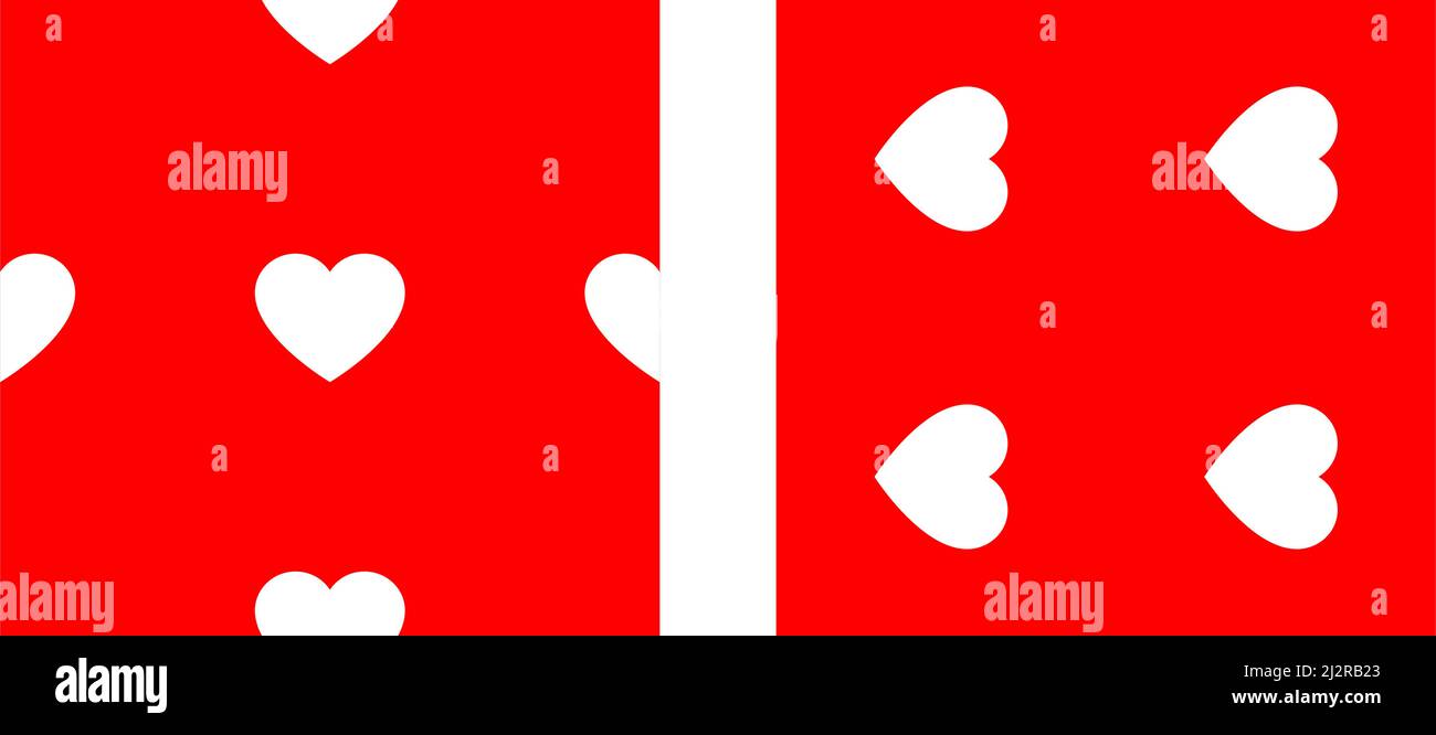 Seamless, repeatable heart shape, icon pattern, texture. Heart wrapper ...