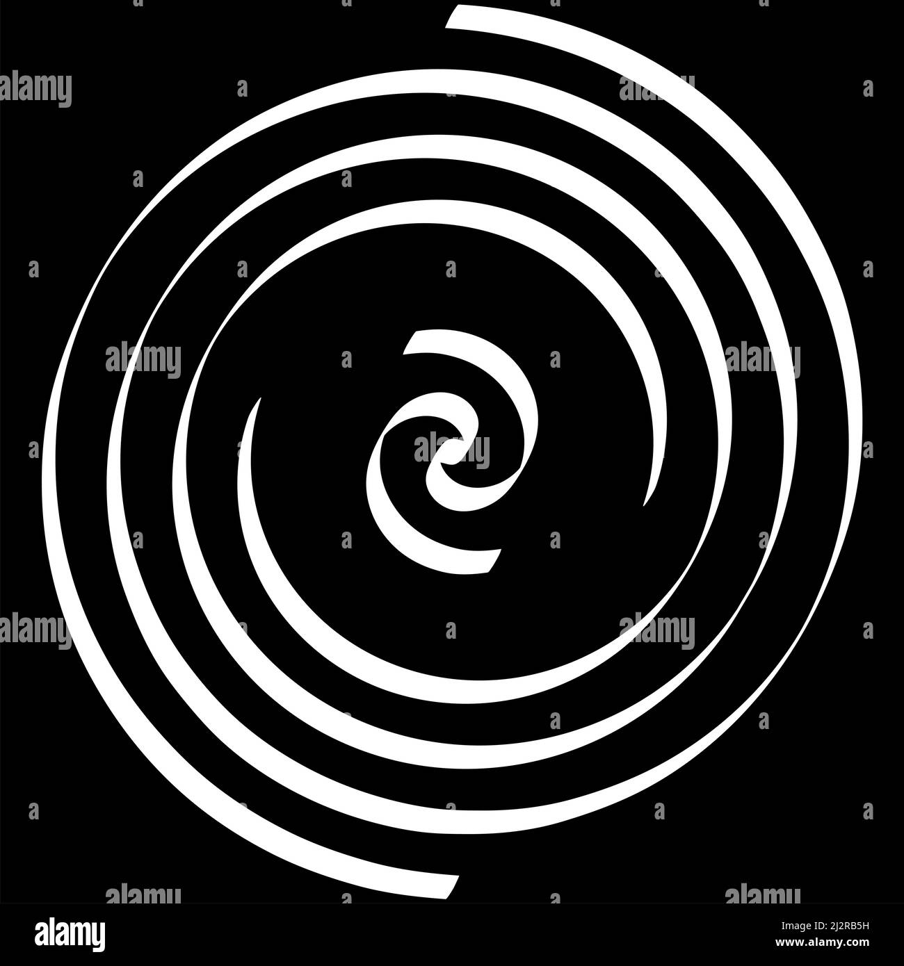 Spirally shape. Swirl, twirl, whirl and twirl vector design element ...