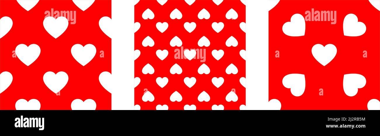 Seamless, repeatable heart shape, icon pattern, texture. Heart wrapper ...