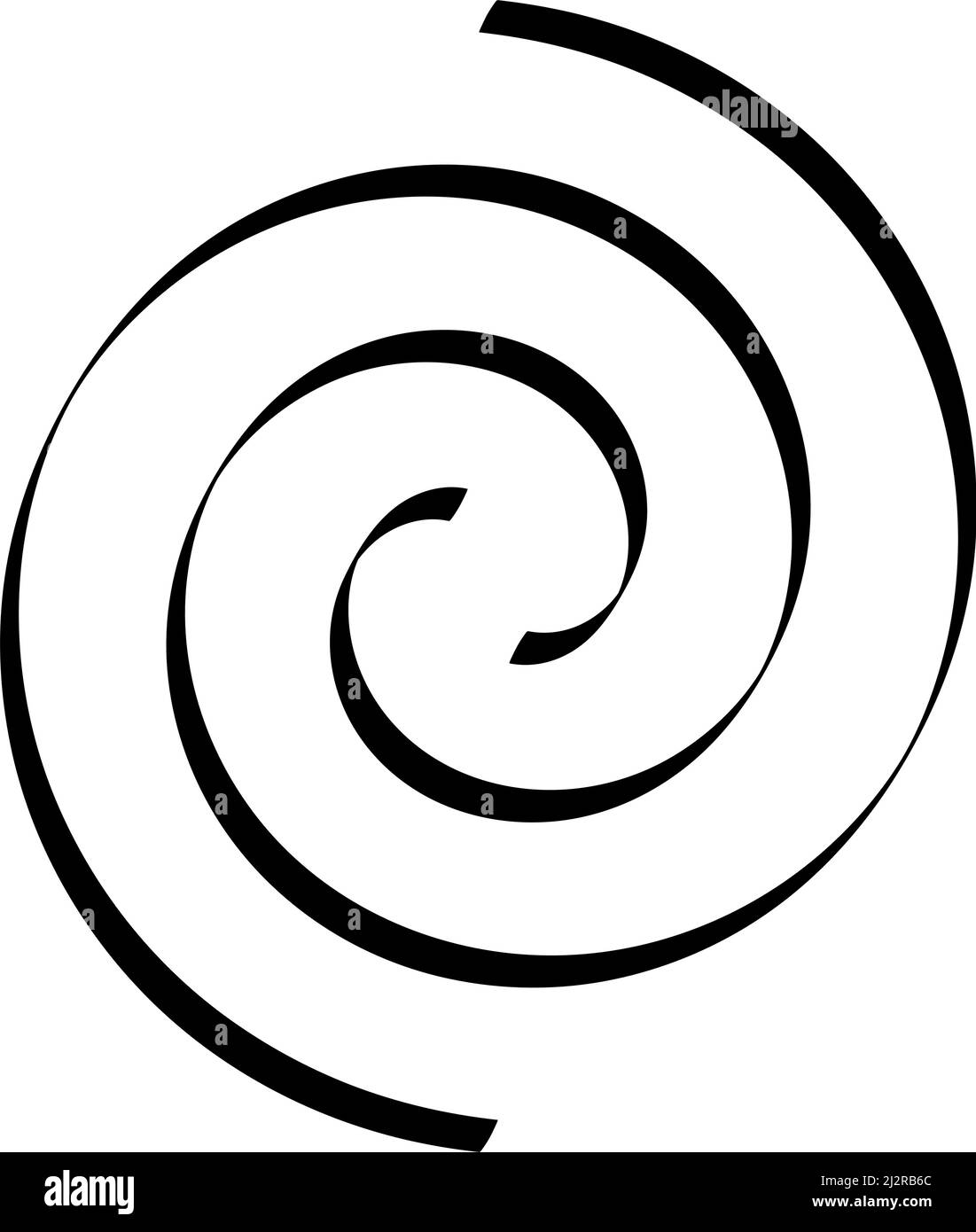 Spirally shape. Swirl, twirl, whirl and twirl vector design element ...