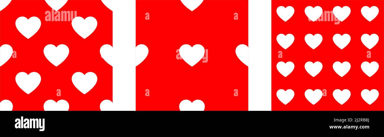 Seamless, repeatable heart shape, icon pattern, texture. Heart wrapper ...