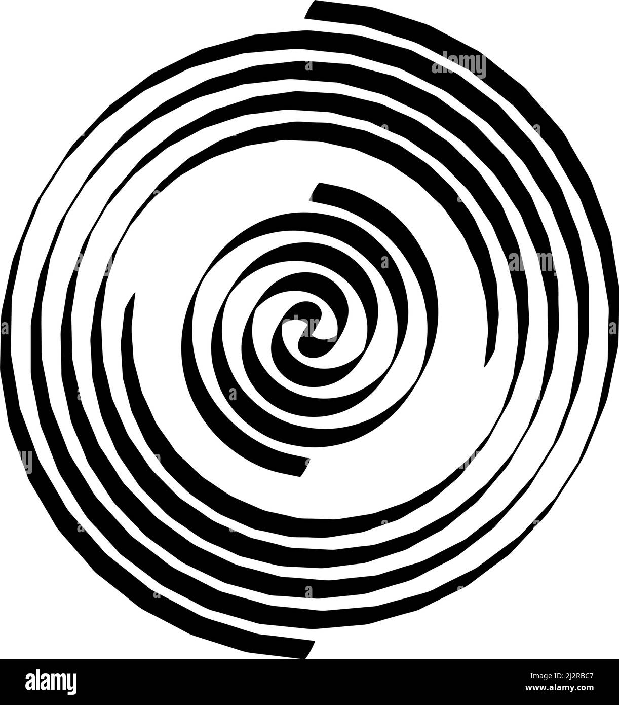 Spirally shape. Swirl, twirl, whirl and twirl vector design element ...