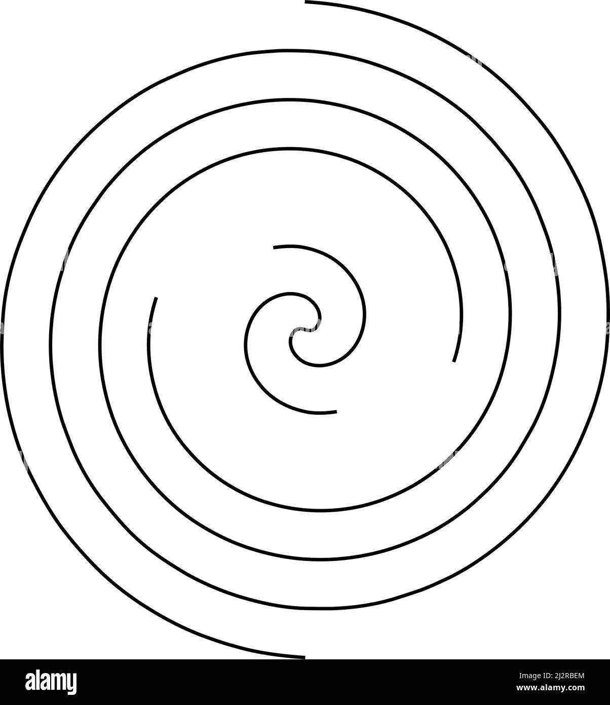 Spirally shape. Swirl, twirl, whirl and twirl vector design element ...