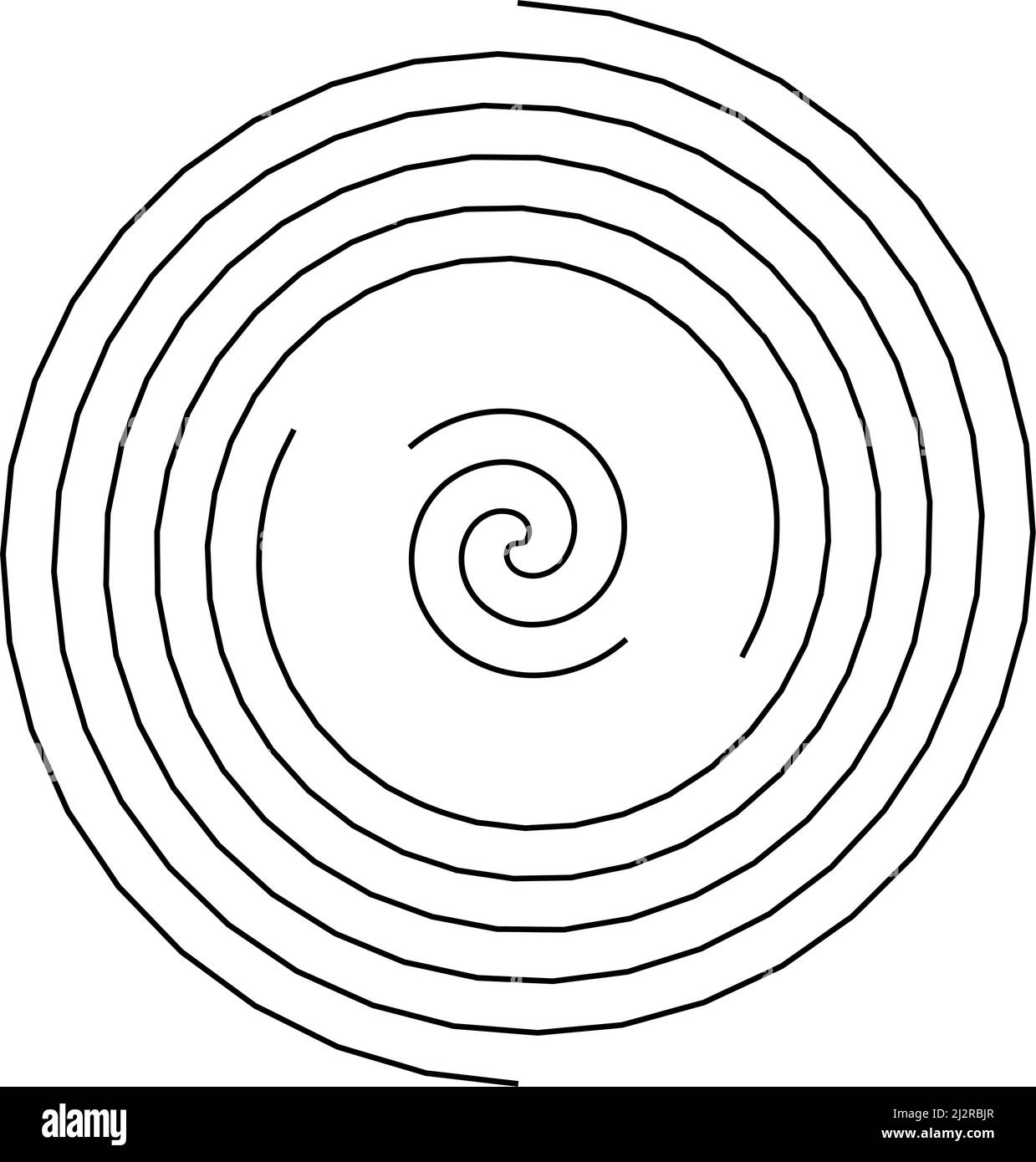 Spirally shape. Swirl, twirl, whirl and twirl vector design element ...