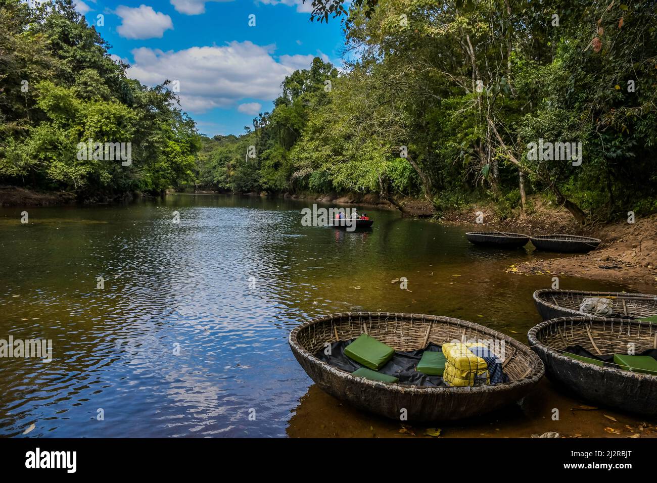 Kerala bowl boat ride experiance in Konni India Stock Photo - Alamy