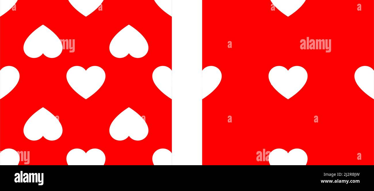 Seamless, repeatable heart shape, icon pattern, texture. Heart wrapper ...
