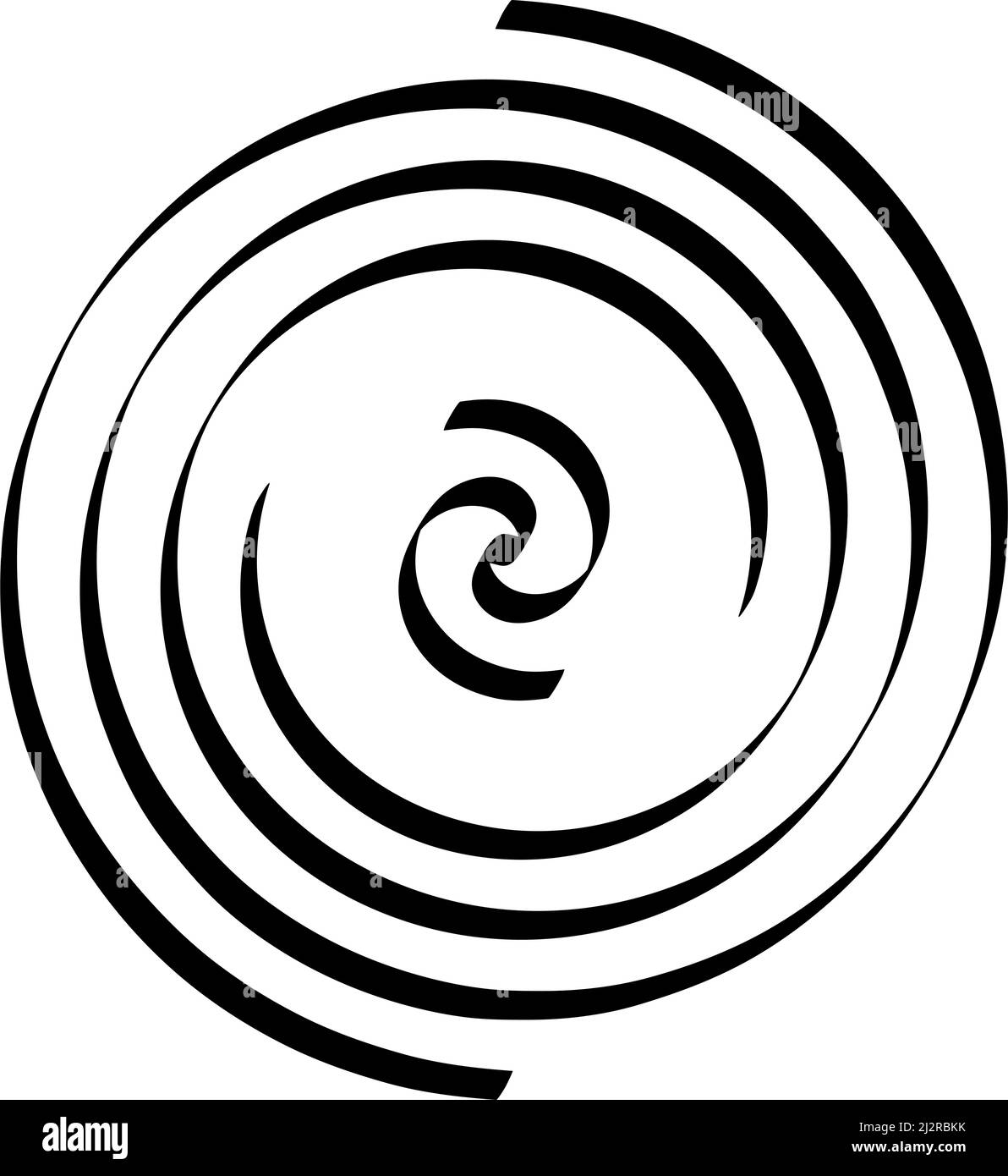 Spirally shape. Swirl, twirl, whirl and twirl vector design element ...