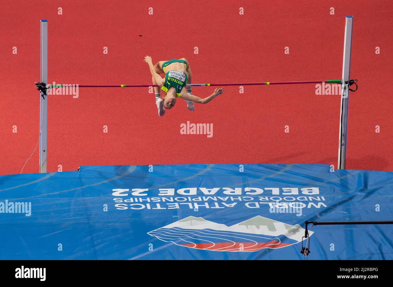 Eleanor Patterson AUS competing in the women’s high jump on Day Two of ...