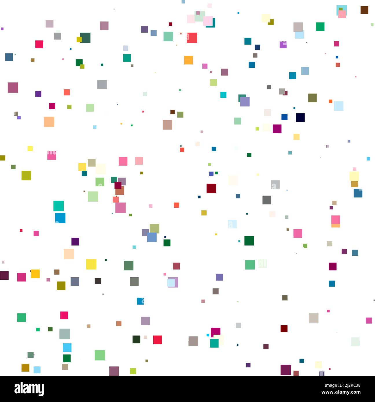 Random, scattered squares pattern, texture element. Randomness concept ...