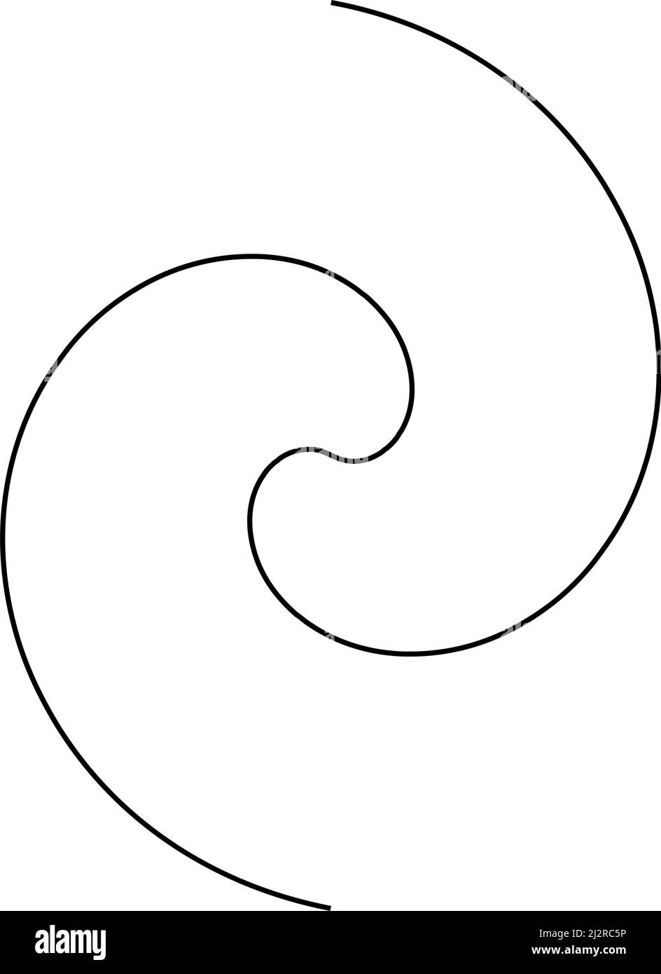Spirally shape. Swirl, twirl, whirl and twirl vector design element ...