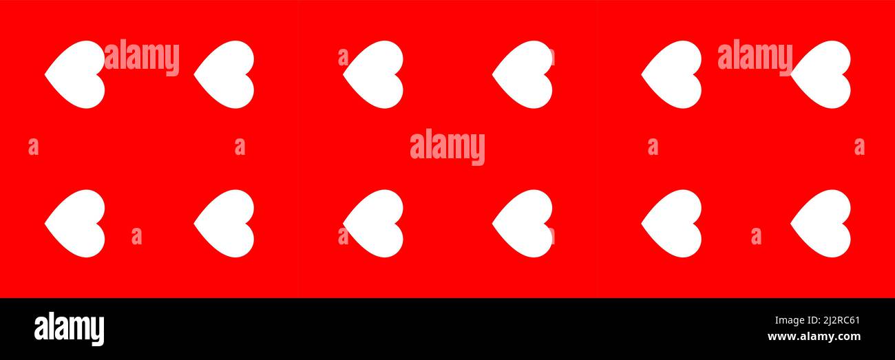 Seamless, repeatable heart shape, icon pattern, texture. Heart wrapper ...