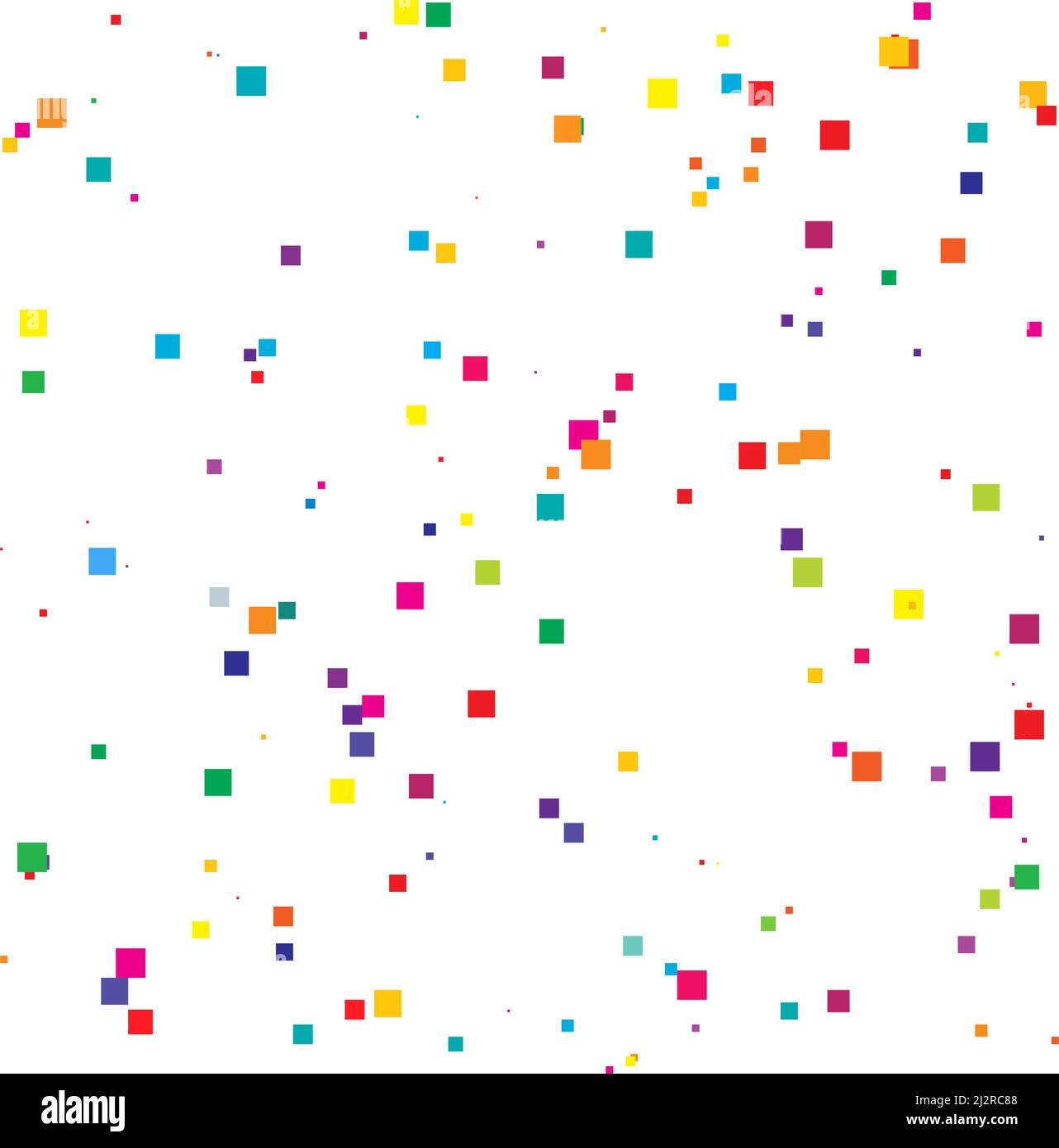 Random, scattered squares pattern, texture element. Randomness concept ...