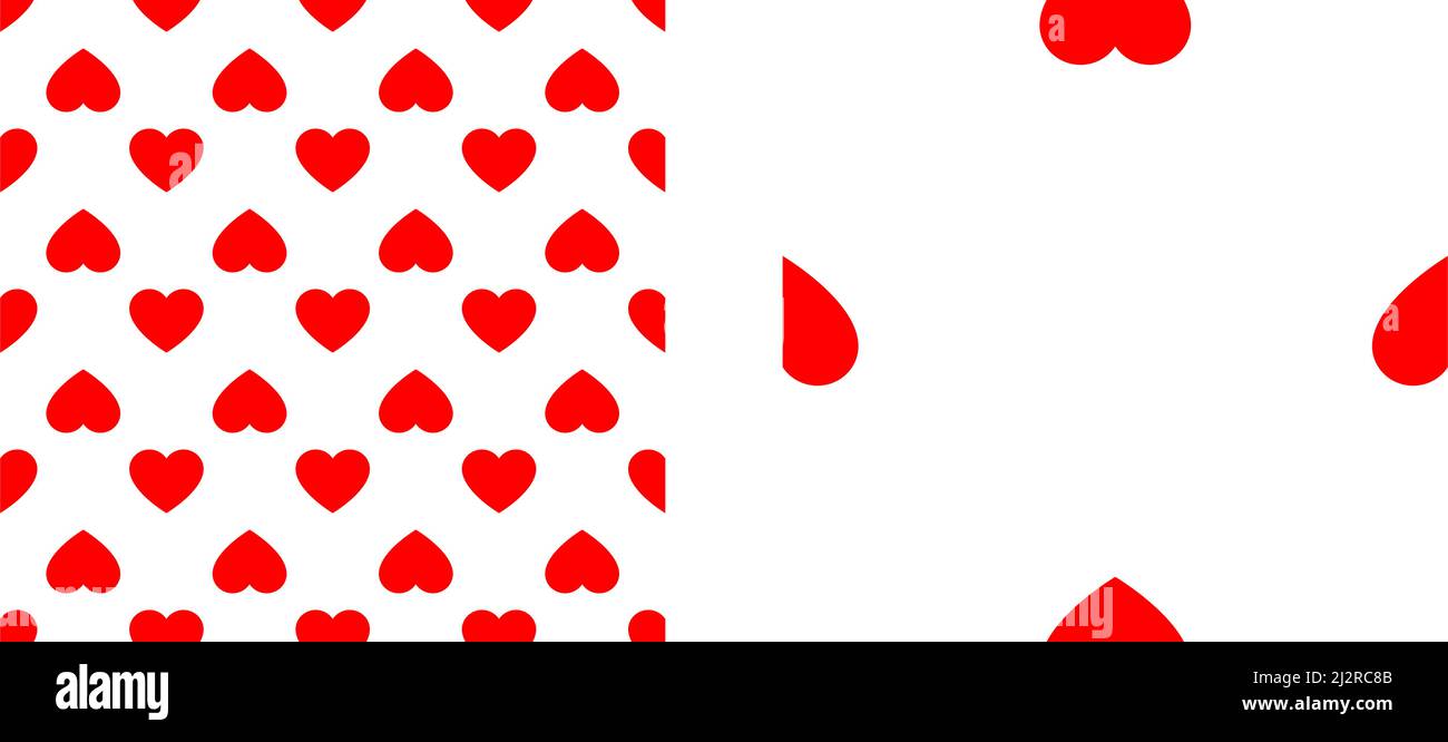 Seamless, repeatable heart shape, icon pattern, texture. Heart wrapper ...