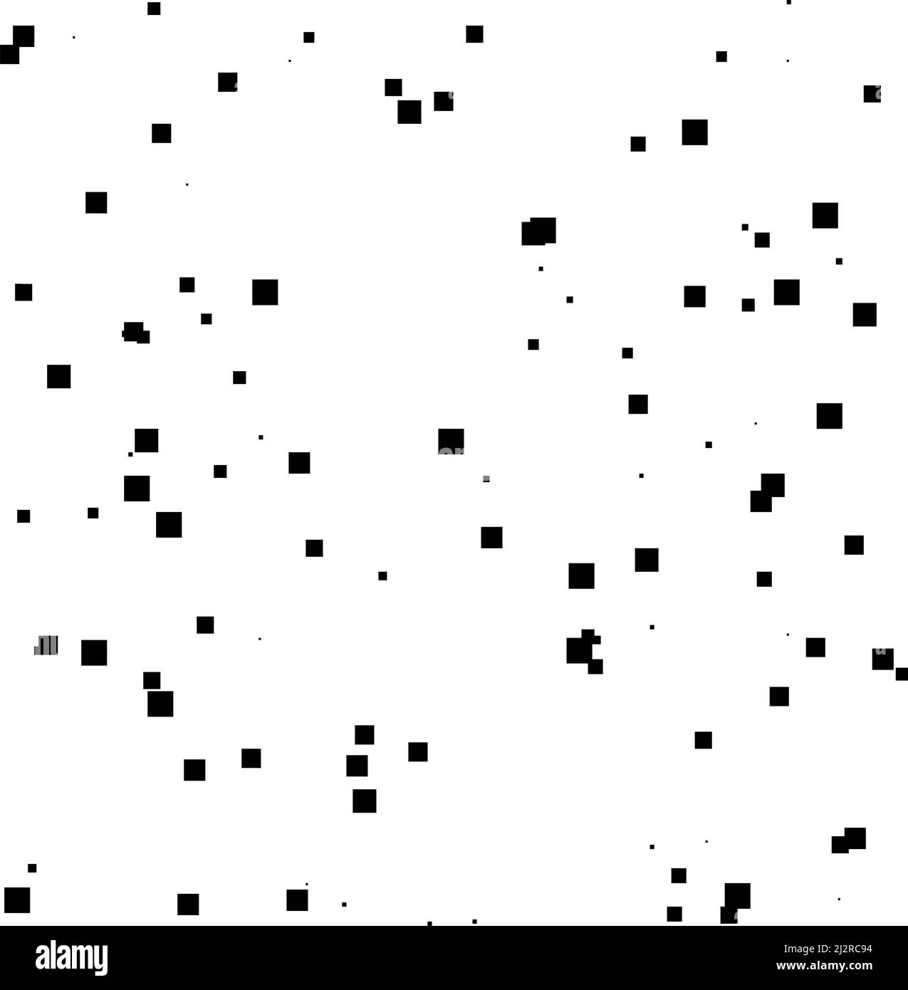 Random, scattered squares pattern, texture element. Randomness concept ...