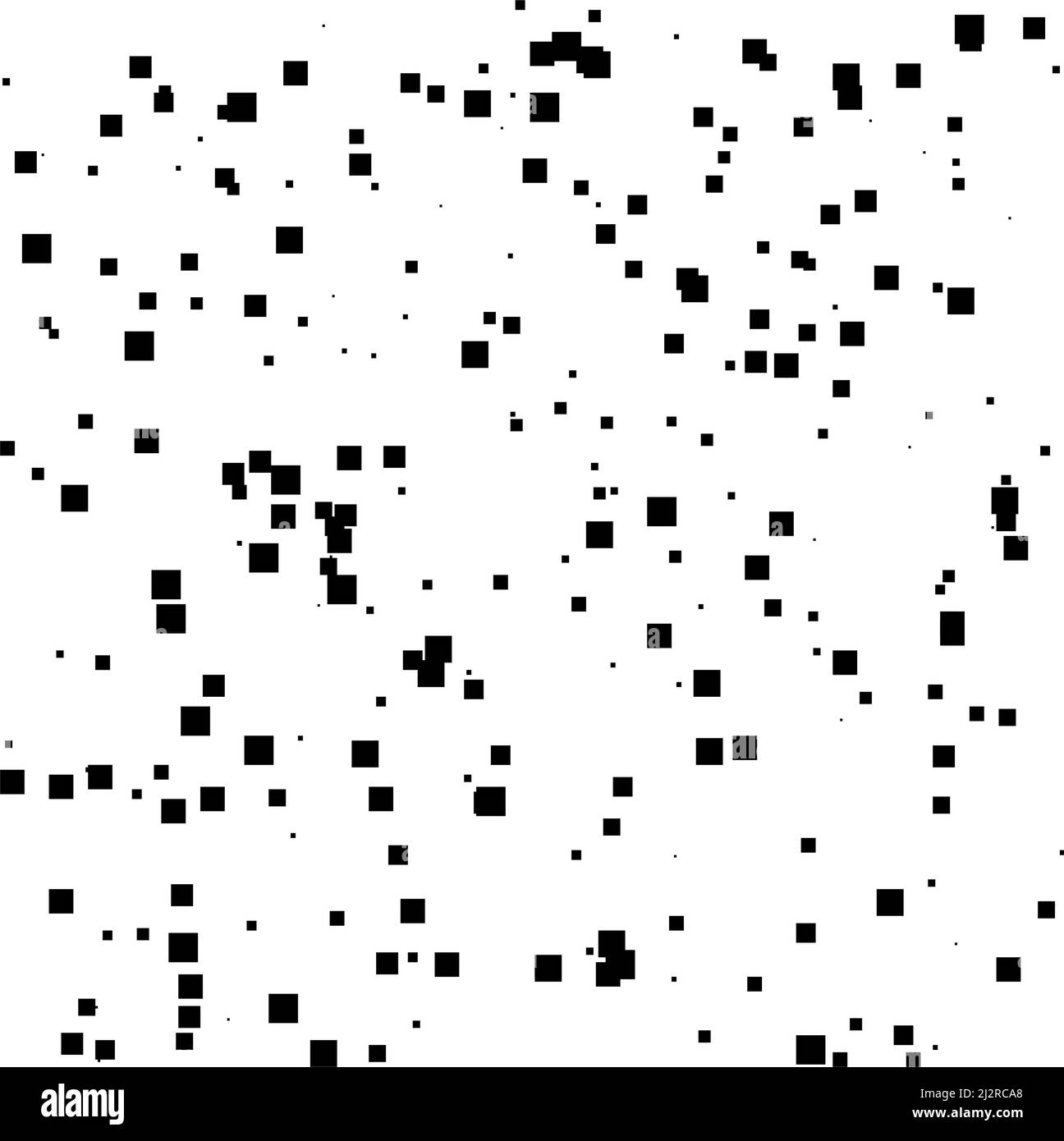 Random, scattered squares pattern, texture element. Randomness concept ...