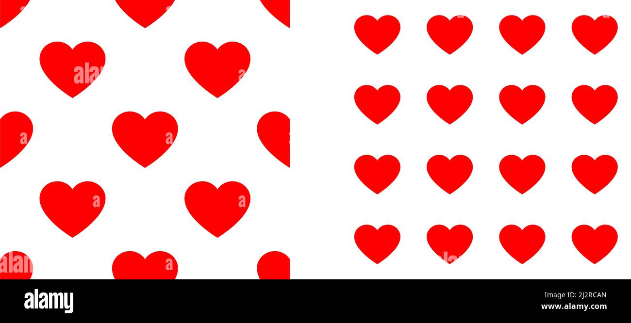 Seamless, repeatable heart shape, icon pattern, texture. Heart wrapper ...