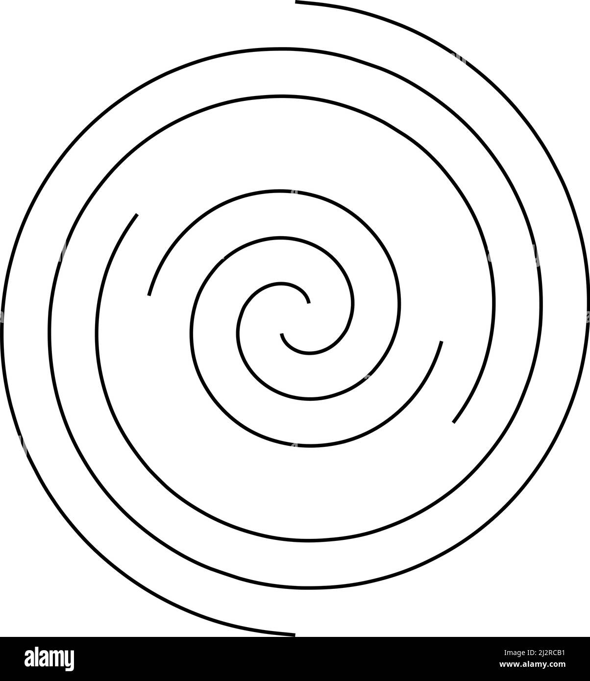 Spirally shape. Swirl, twirl, whirl and twirl vector design element ...