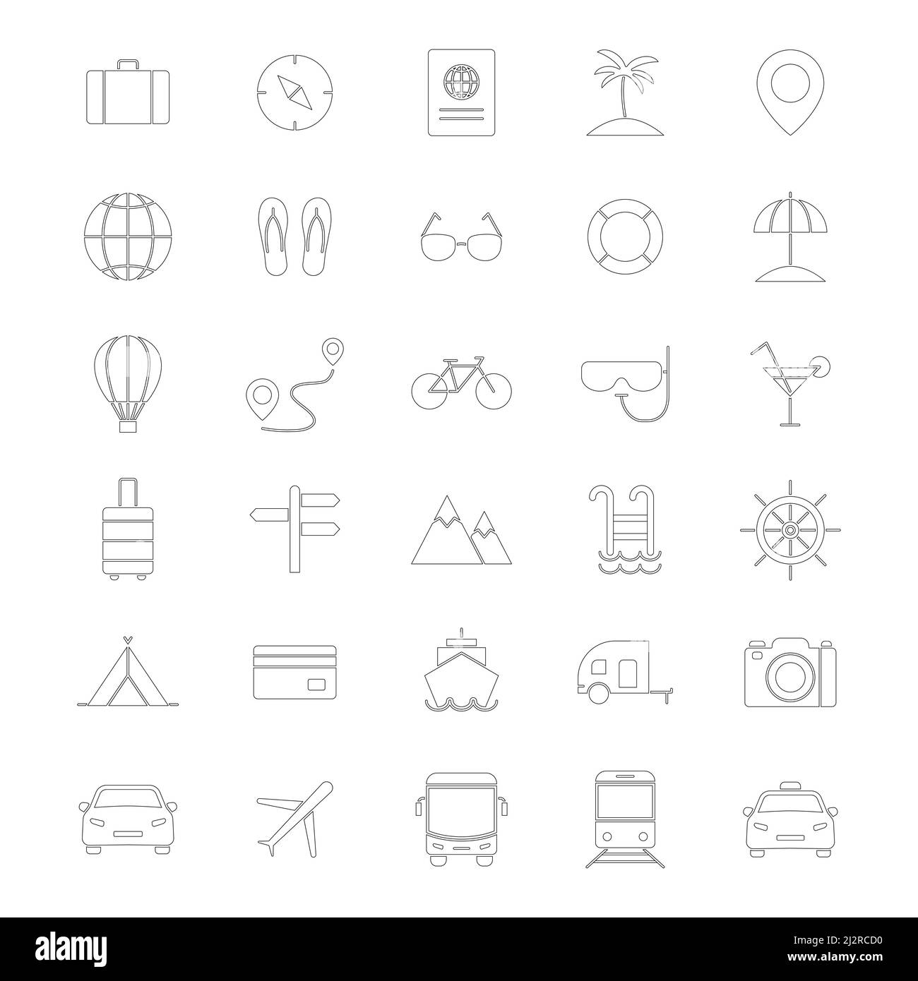 Transport icons set collection Black and White Stock Photos & Images ... Transport icons set collection Black and White Stock Photos & Images ...