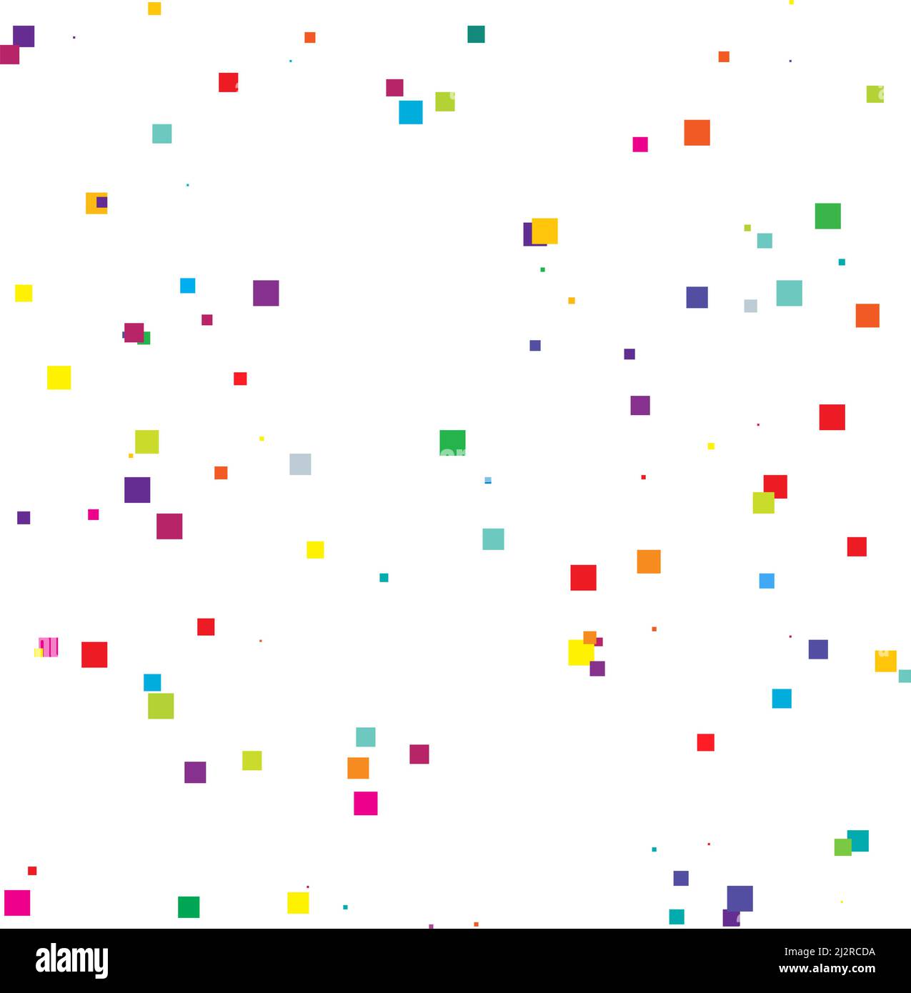 Random, scattered squares pattern, texture element. Randomness concept ...