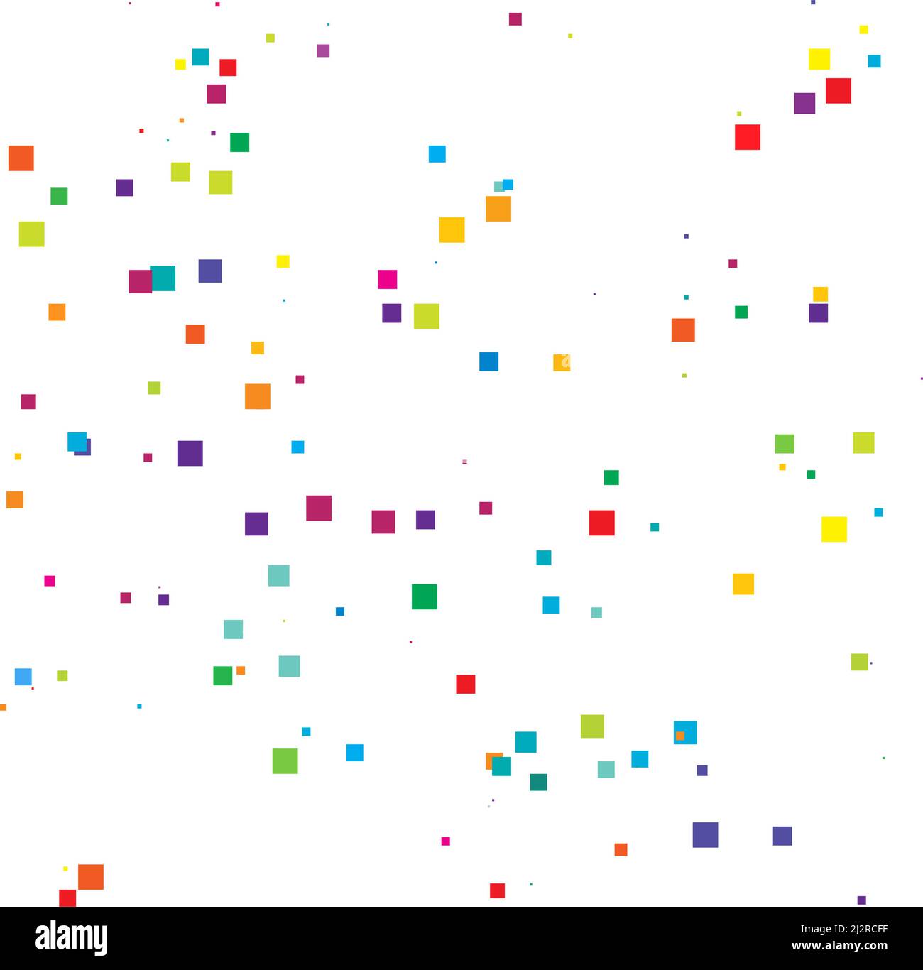 Random, scattered squares pattern, texture element. Randomness concept ...