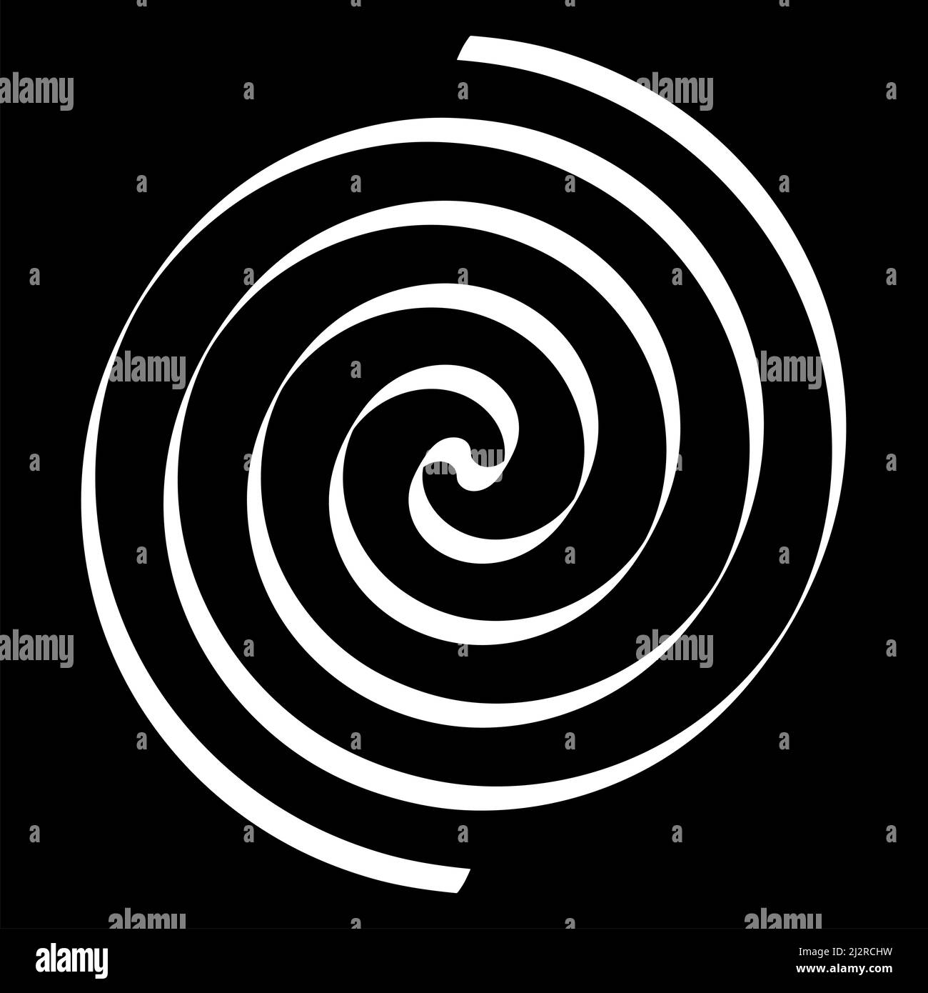 Spirally shape. Swirl, twirl, whirl and twirl vector design element ...