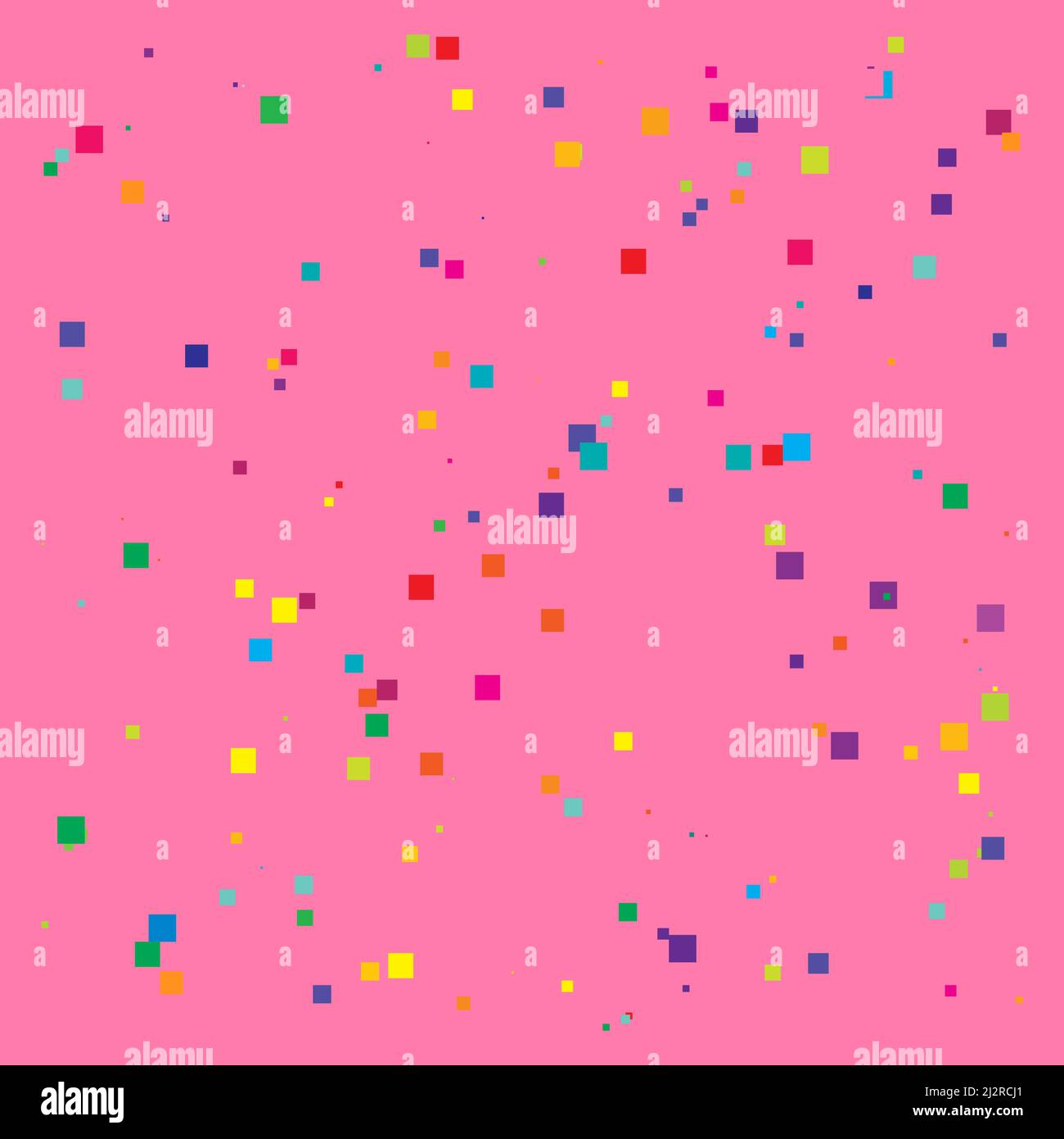 Random, scattered squares pattern, texture element. Randomness concept ...