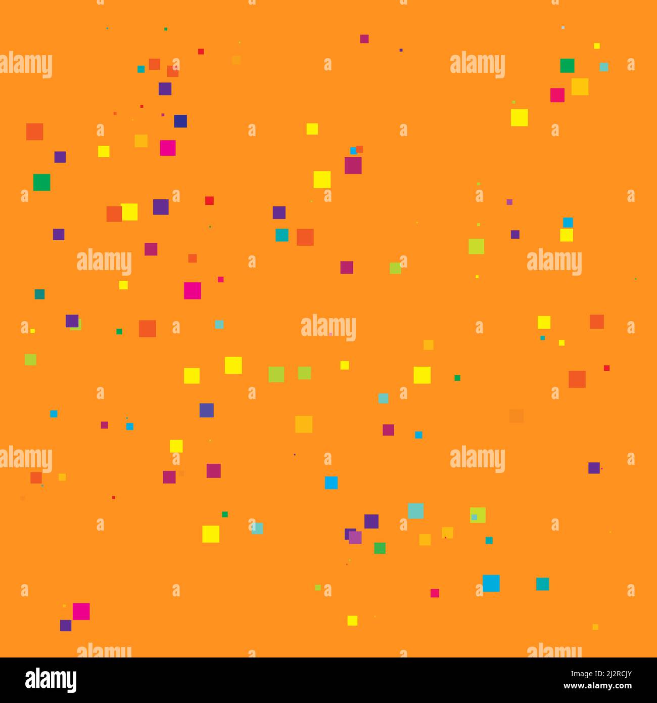 Random, scattered squares pattern, texture element. Randomness concept ...
