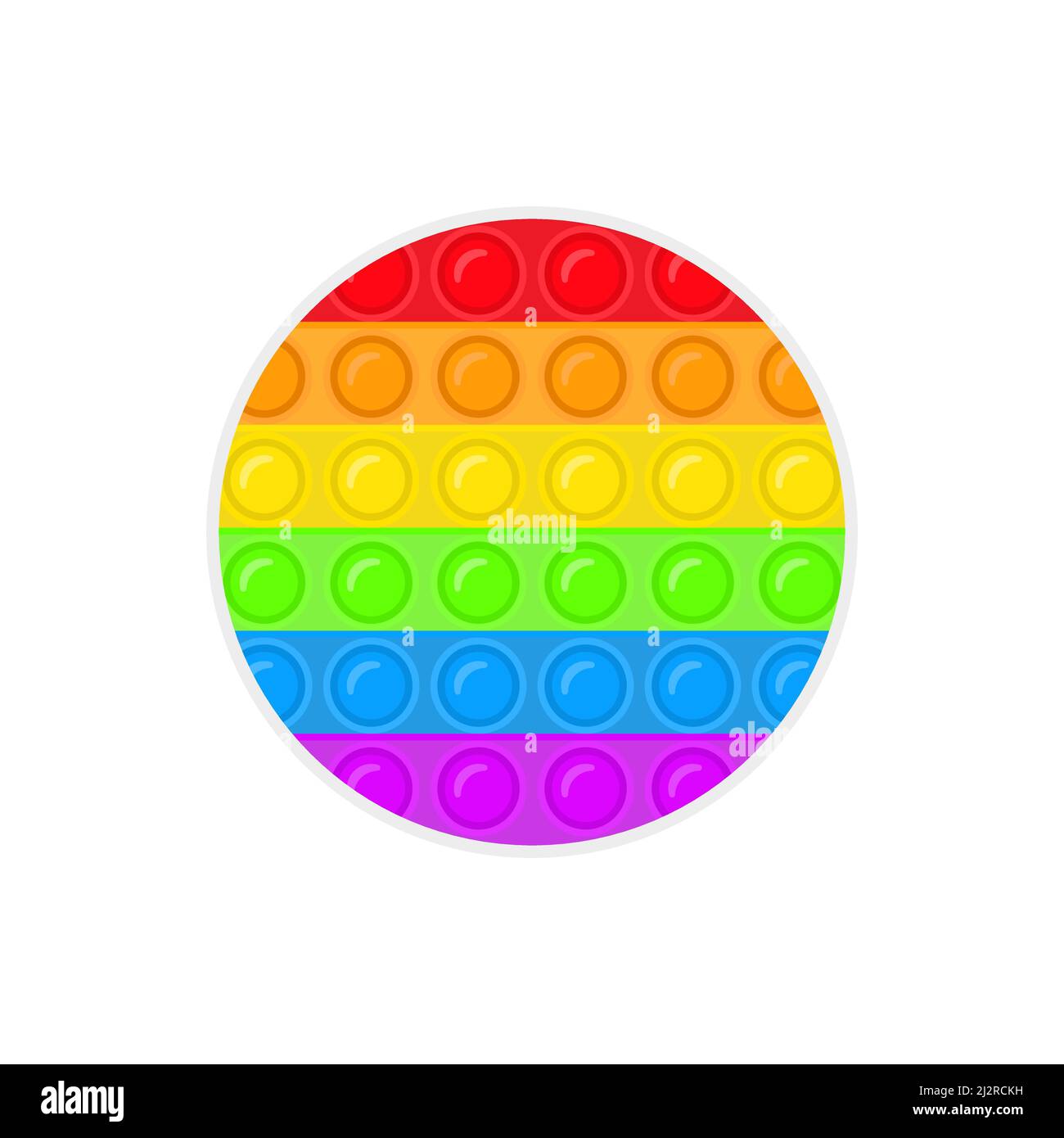 Pop it circle toy. Anti stress game. Trendy toy colorfull symbol ...