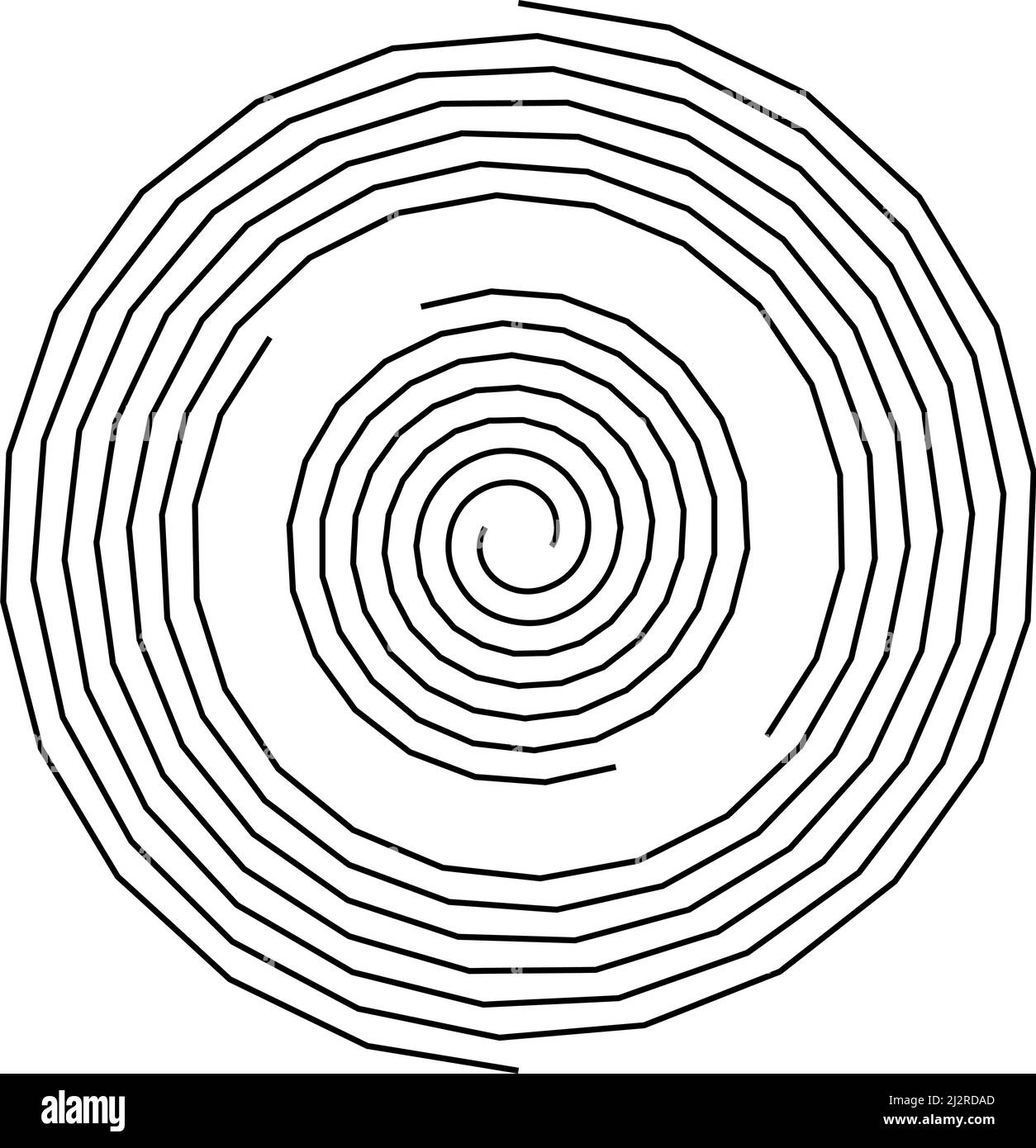 Spirally shape. Swirl, twirl, whirl and twirl vector design element ...