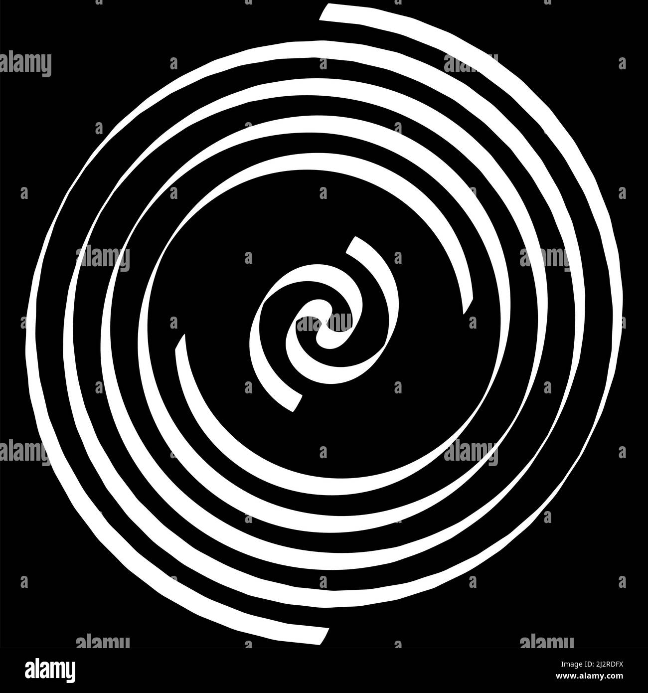 Spirally shape. Swirl, twirl, whirl and twirl vector design element ...
