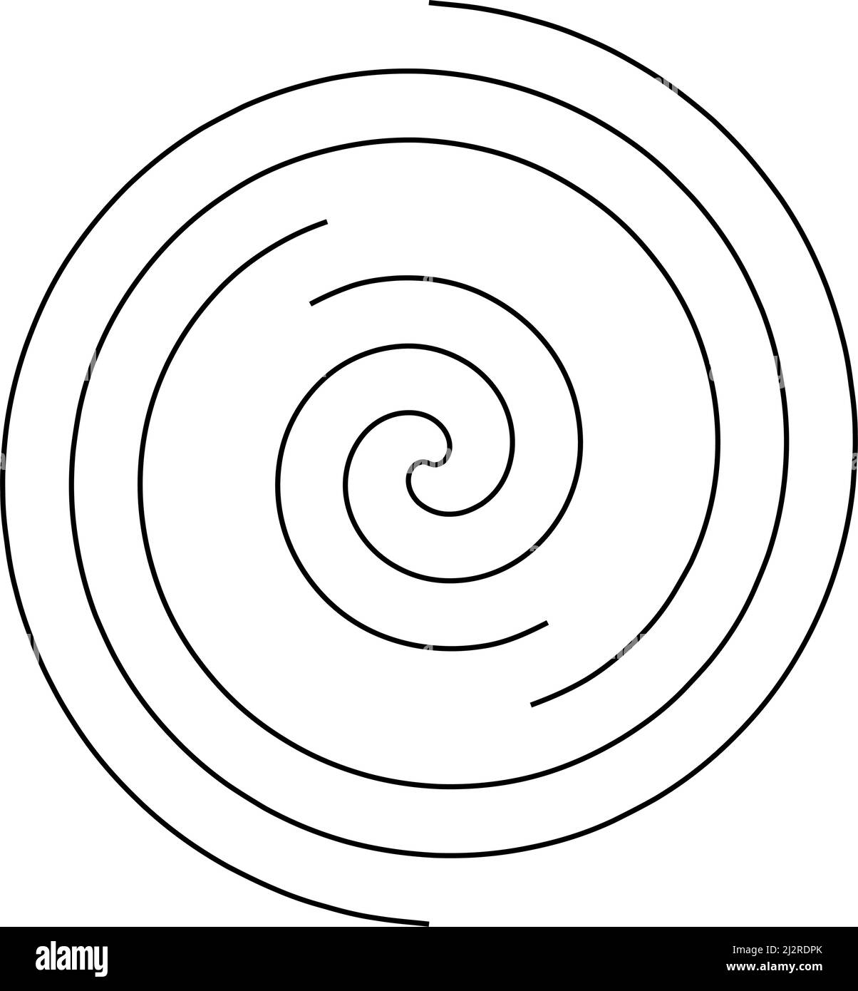 Spirally shape. Swirl, twirl, whirl and twirl vector design element ...