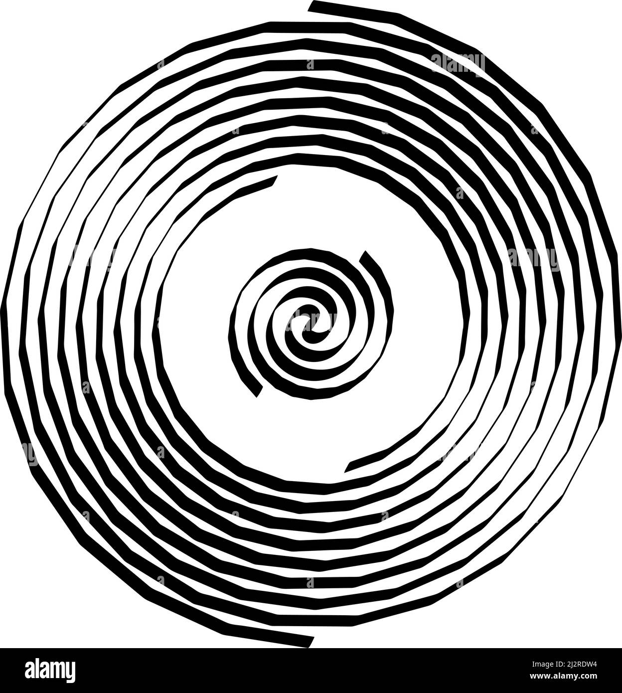 Spirally shape. Swirl, twirl, whirl and twirl vector design element ...