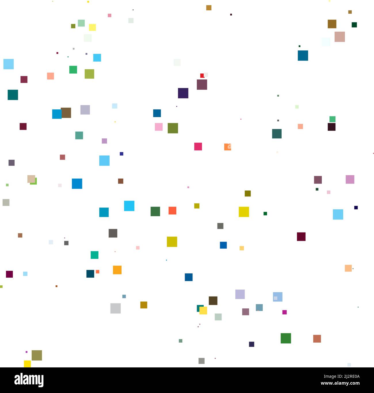 Random, scattered squares pattern, texture element. Randomness concept ...