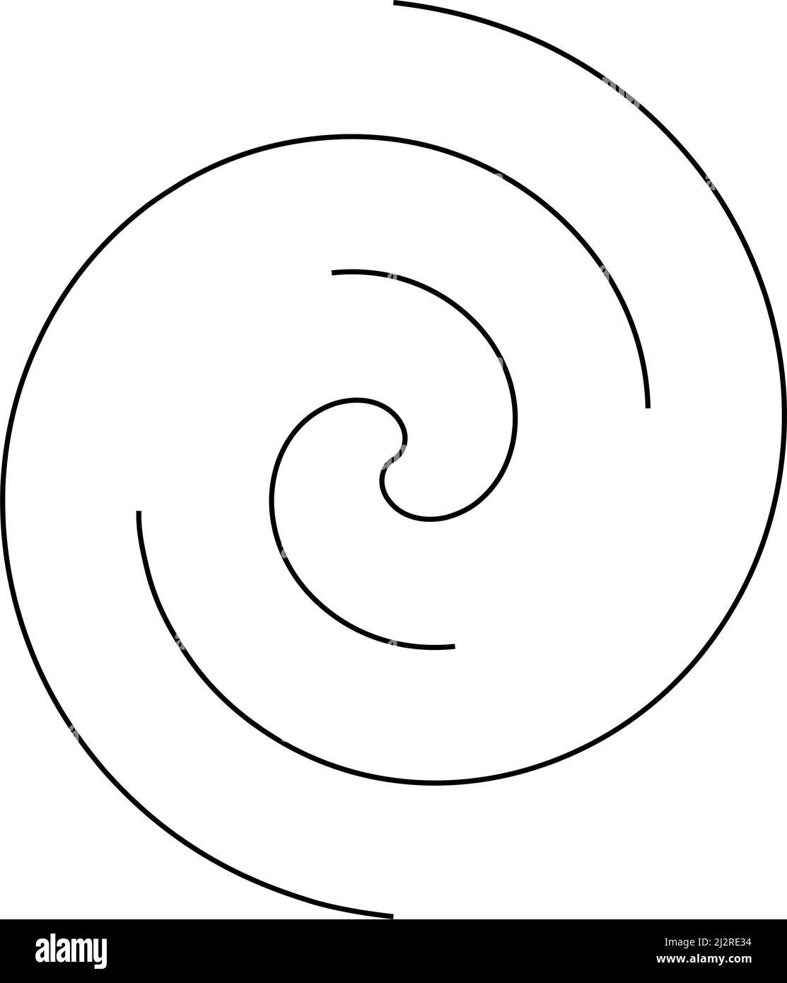 Spirally shape. Swirl, twirl, whirl and twirl vector design element ...