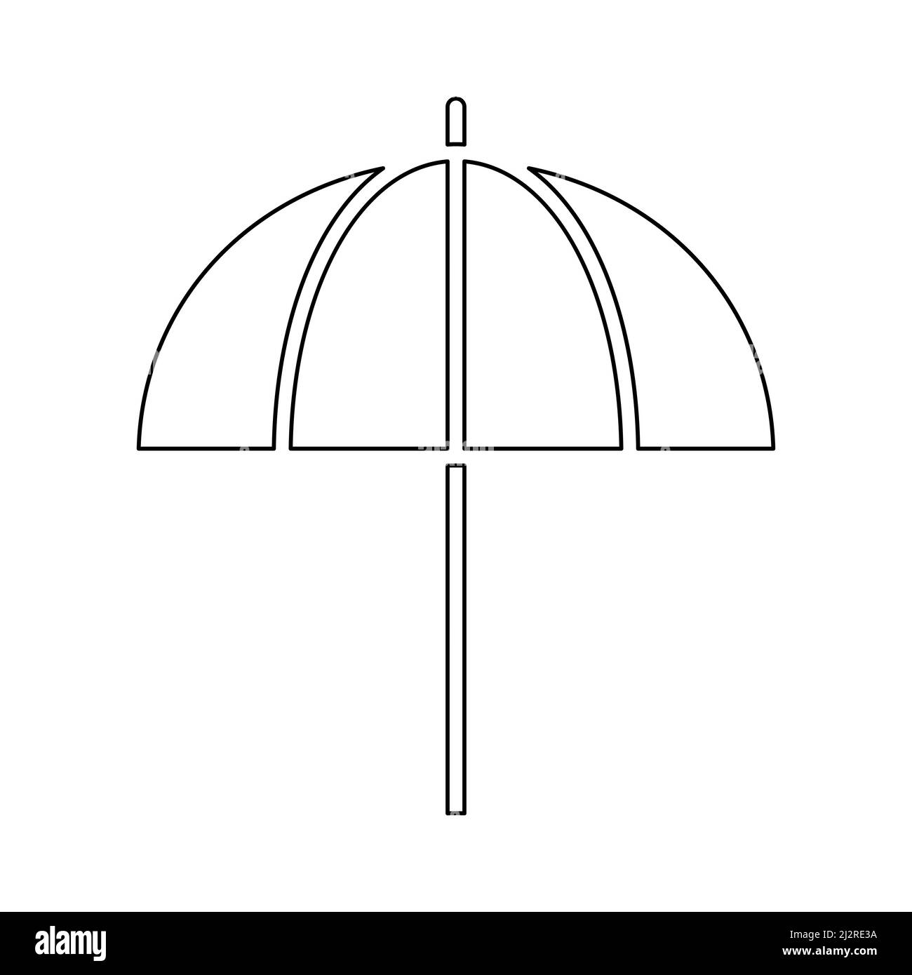 Beach umbrella line icon. Vocations summer outline concept. Vector ...