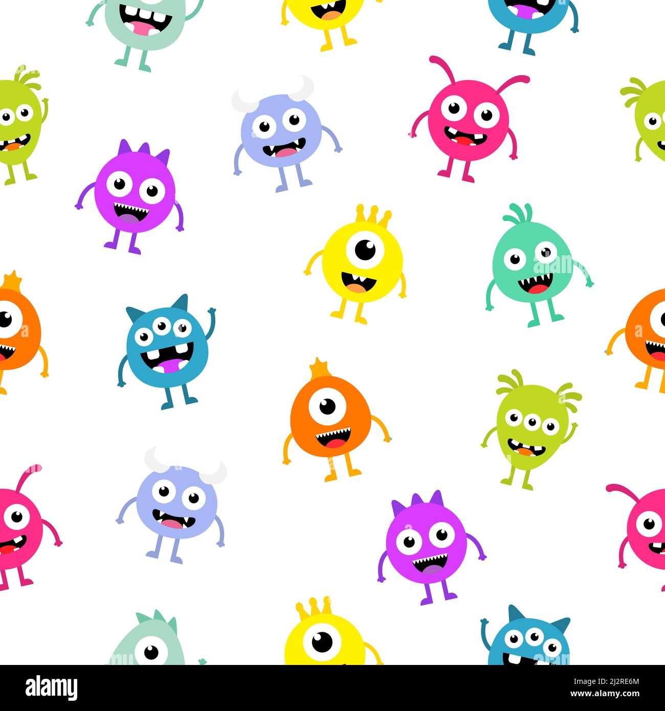 Cartoon cute monsters hi-res stock photography and images - Alamy
