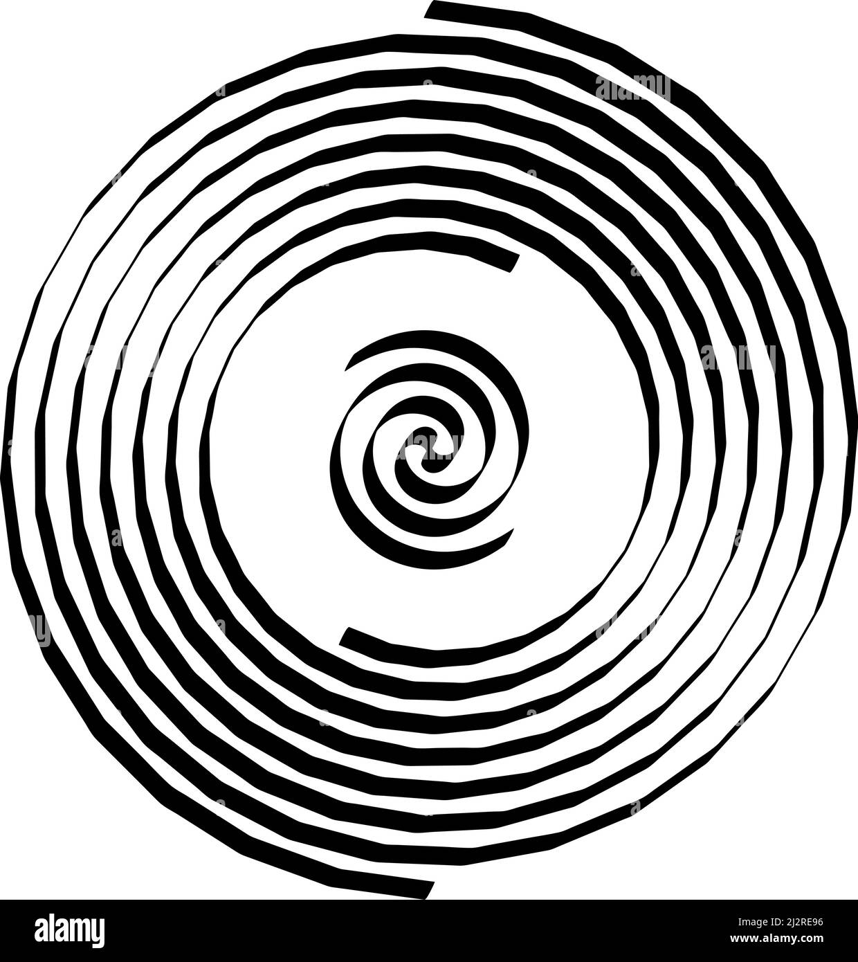 Spirally shape. Swirl, twirl, whirl and twirl vector design element ...