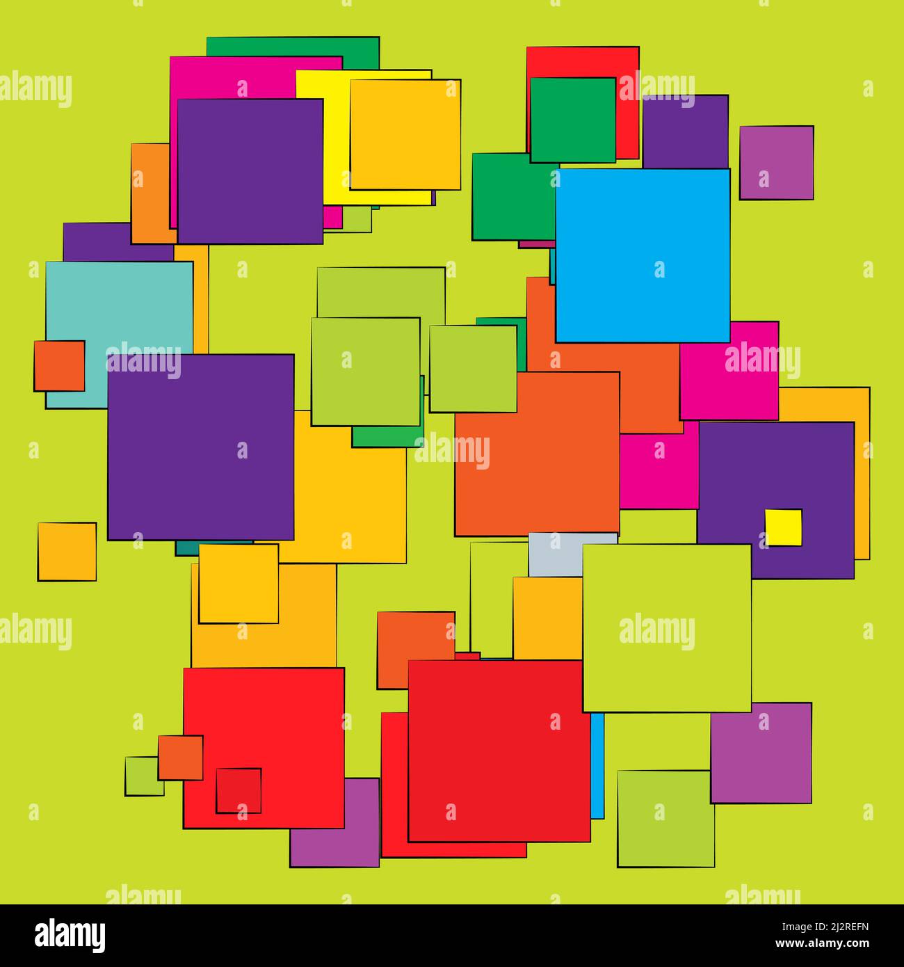 Random, scattered squares pattern, texture element. Randomness concept. Stock vector ...