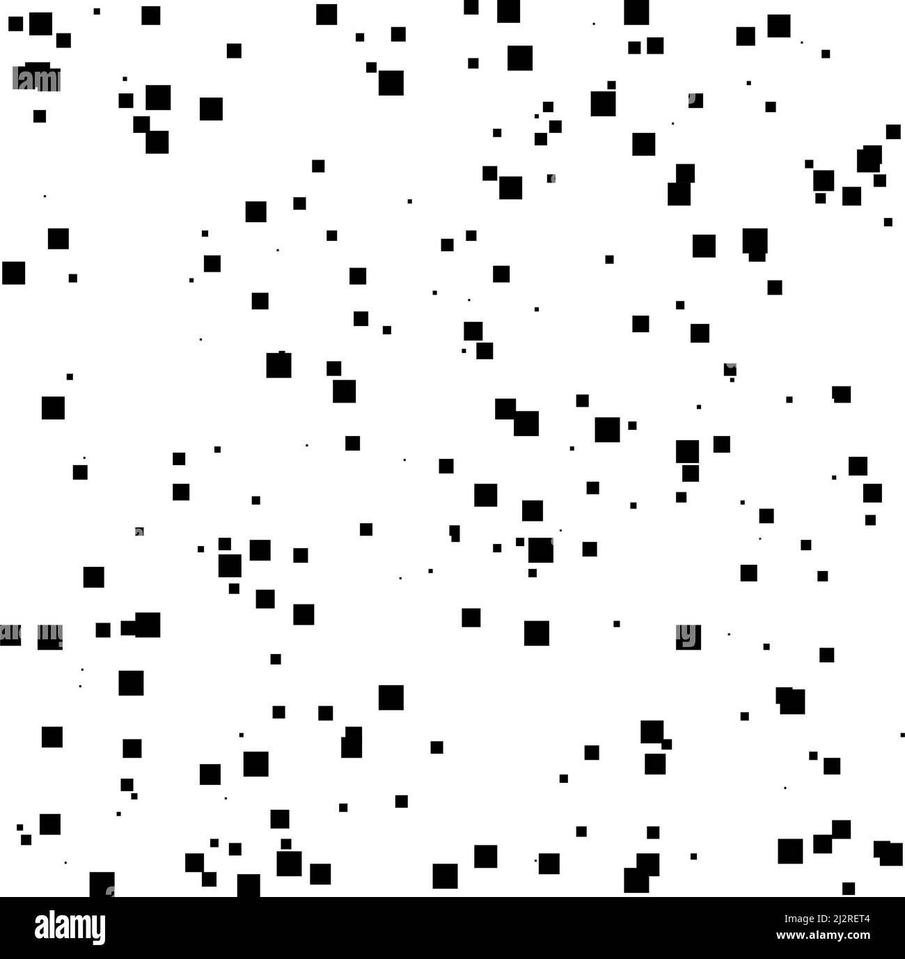 Random, scattered squares pattern, texture element. Randomness concept ...