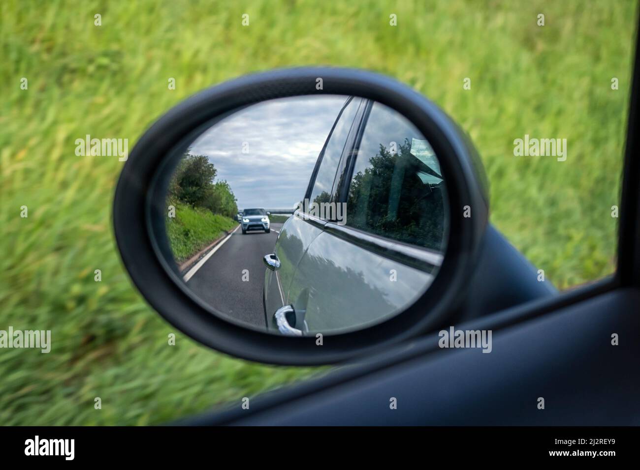 Rear view motoring hi-res stock photography and images - Alamy