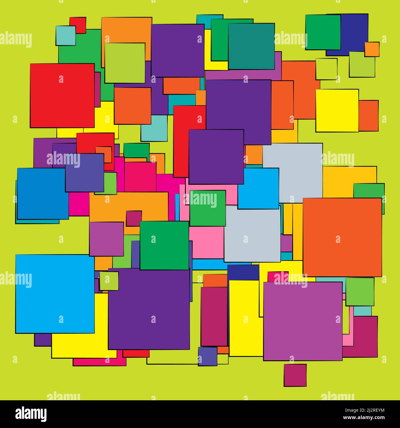 Random, scattered squares pattern, texture element. Randomness concept ...