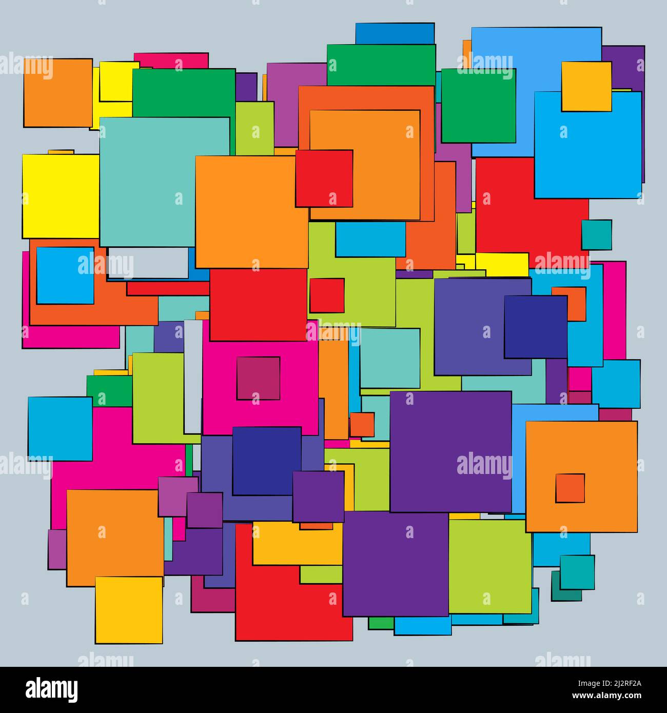 Random, scattered squares pattern, texture element. Randomness concept ...