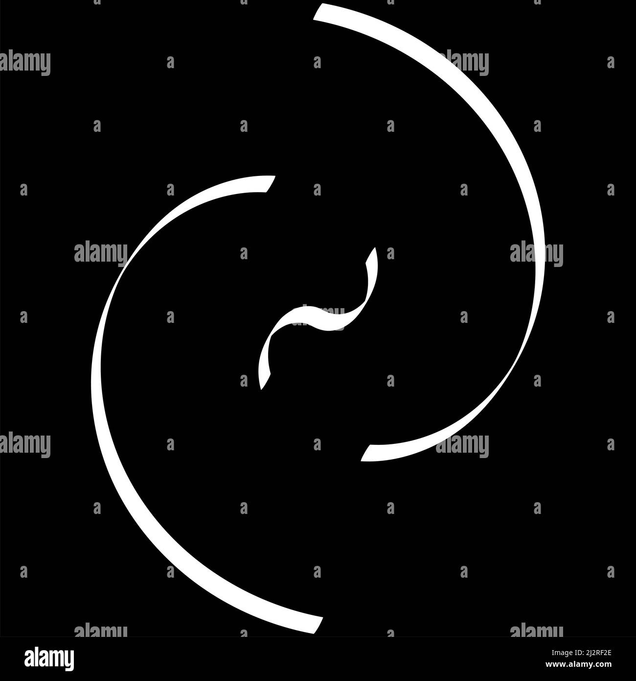 Spirally shape. Swirl, twirl, whirl and twirl vector design element ...